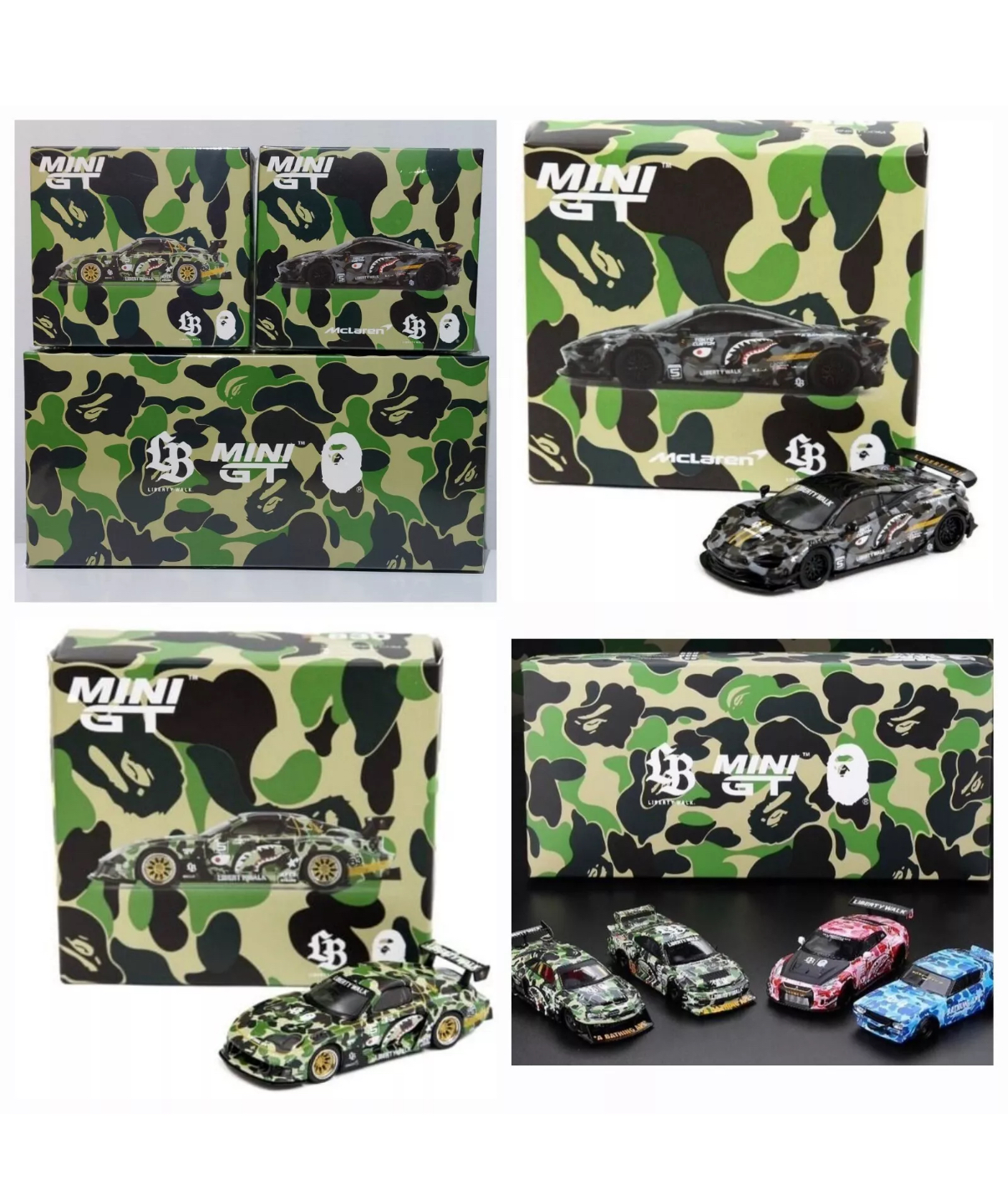Ação SET 6 MINIS MINI GT BAPE